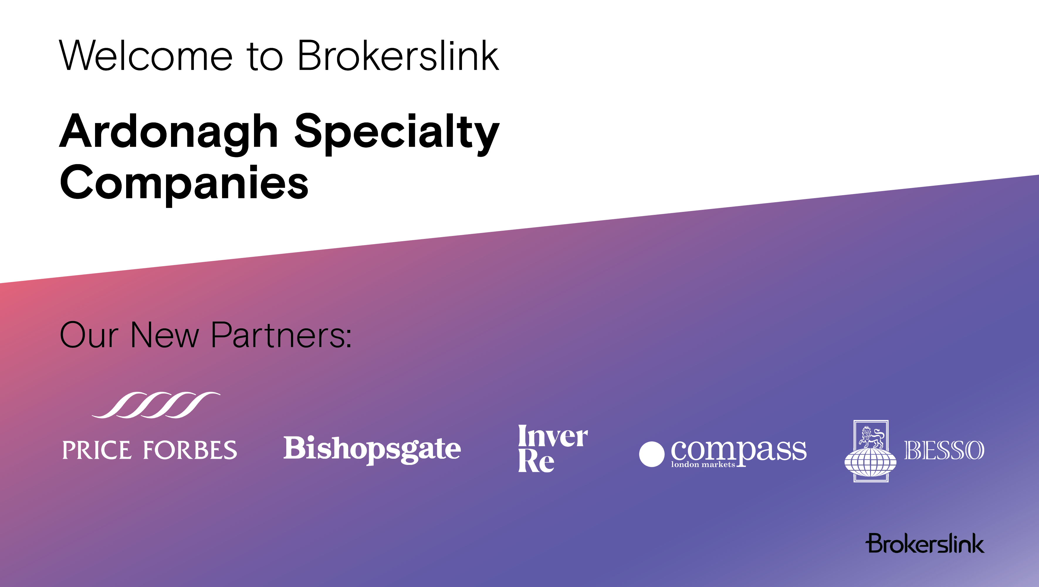 Ardonagh Specialty joins Brokerslink network | Brokerslink